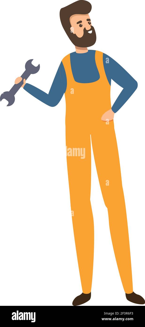 House repair man icon. Cartoon of House repair man vector icon for web ...