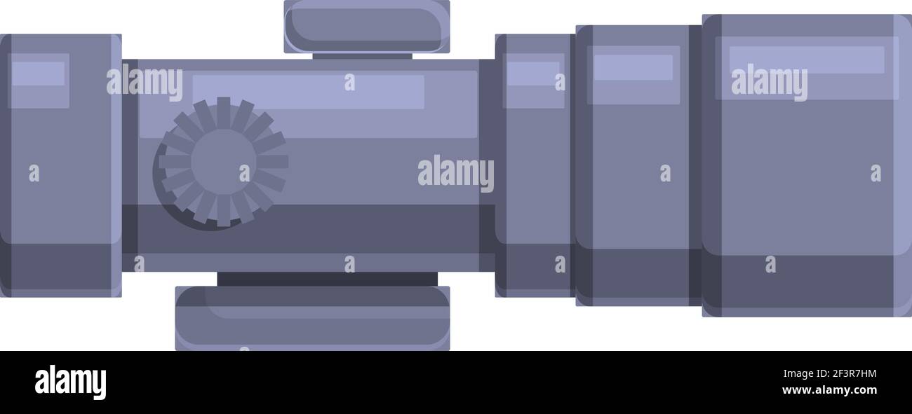 Reticle scope icon. Cartoon of Reticle scope vector icon for web design ...