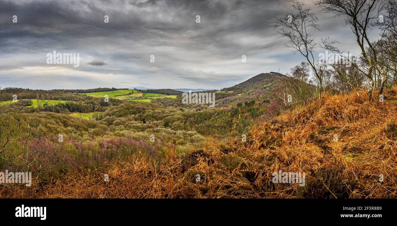 The Wrekin in Shropshire, England rises to 407 metres over the ...