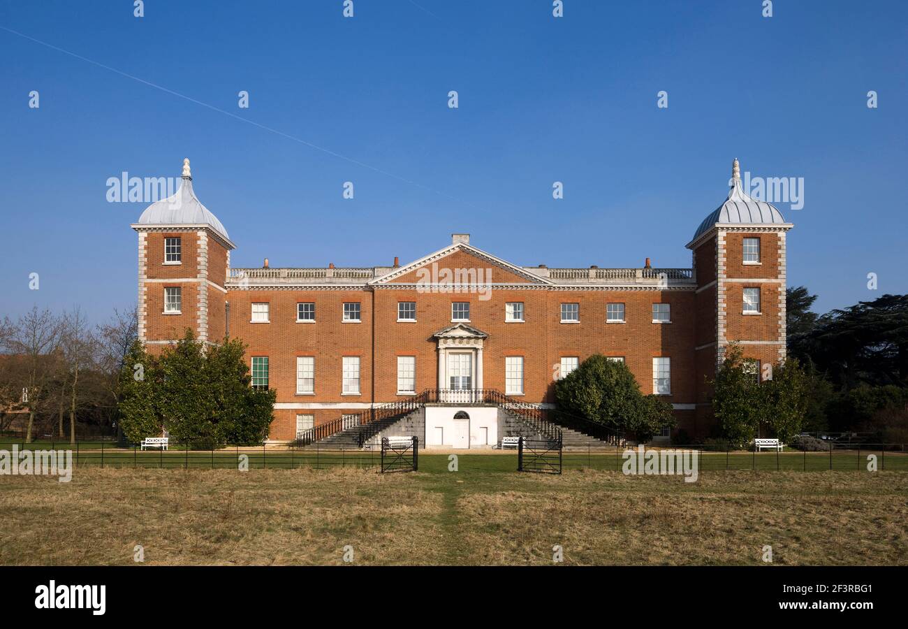 West side of Osterley House and Park, built 1761 by Robert Adam, one of ...