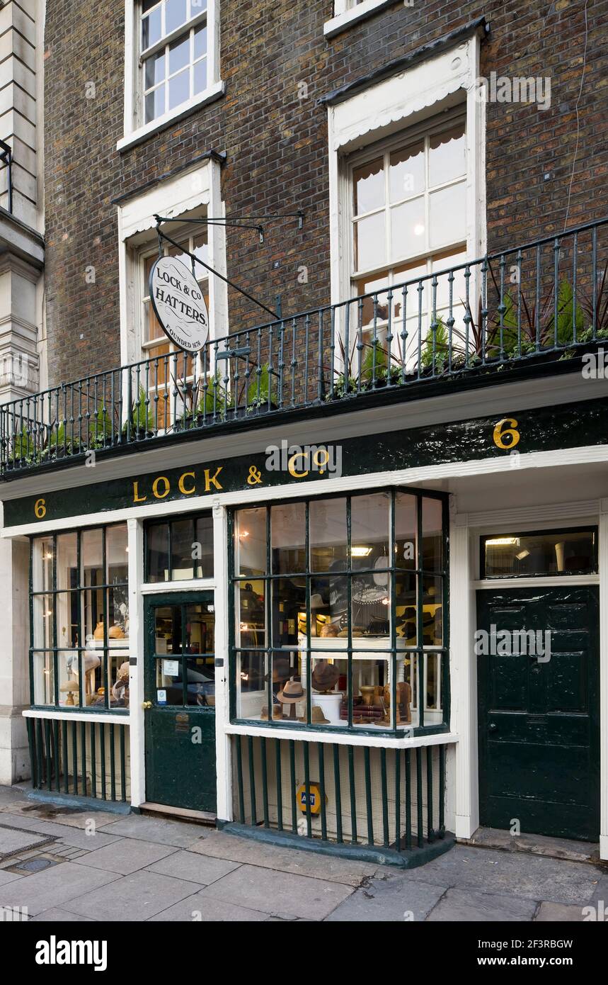 The exterior of the main shop of James Lock & Co.,one of the oldest ...