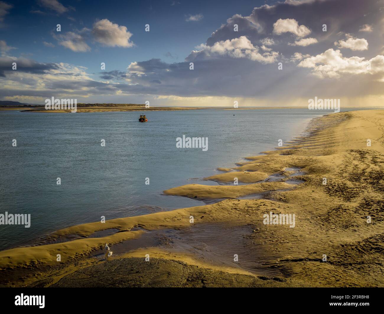 The entrance to the river Dovey at Aberdovey in West Wales Stock Photo ...