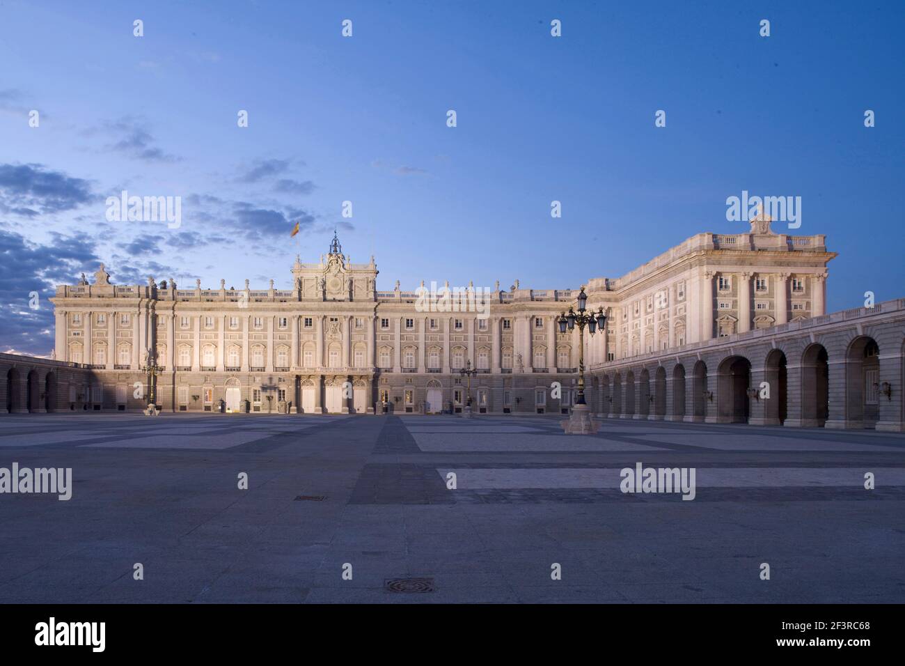 Courtyard of the Palacio Real de Madrid (The Royal Palace of Madrid ...