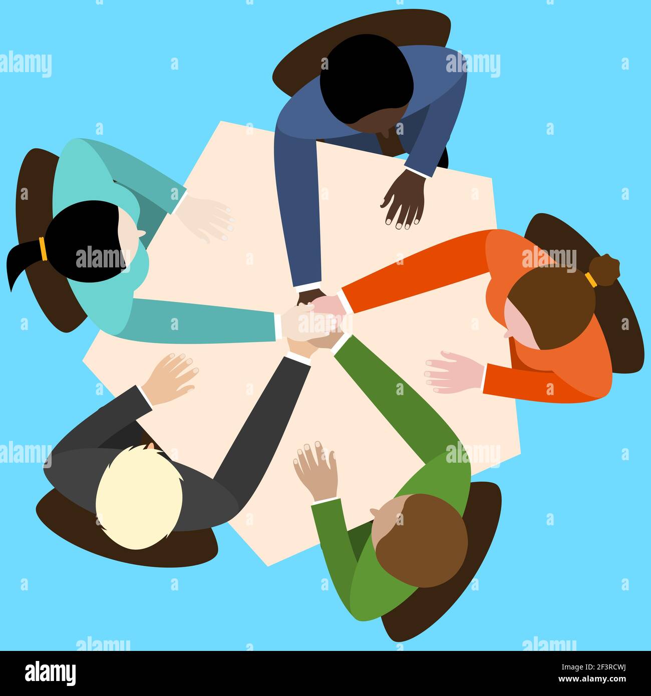 Top flat view woman Stock Vector Images - Alamy