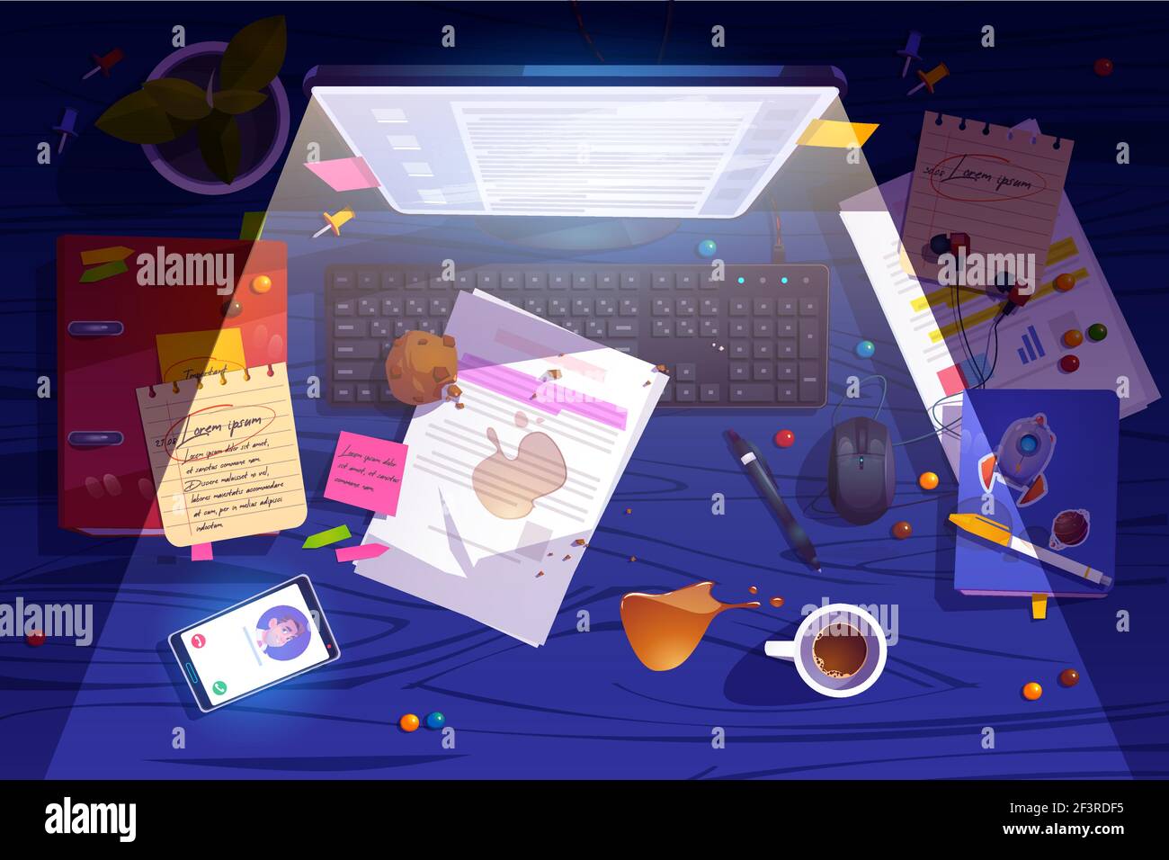 Messy view Stock Vector Images - Alamy