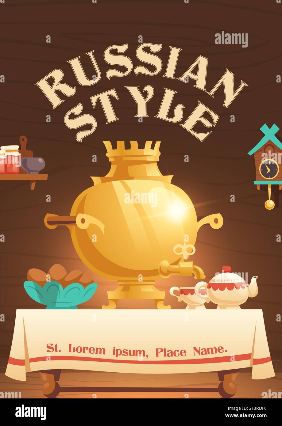 Traditional style kitchen inside Stock Vector Images - Alamy