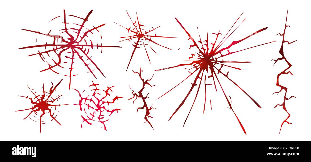 Red bloody cracks. Vector illustration Stock Vector Image & Art - Alamy