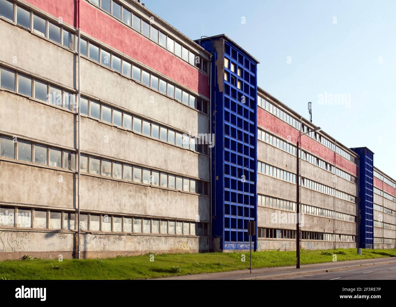 Facade of modernist factory, Chemnitz, Germany Stock Photo - Alamy