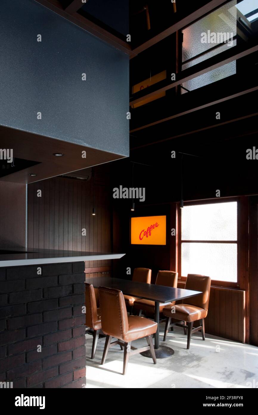 KAYABA COFFEE, café, View of the counter and dining area Stock Photo ...