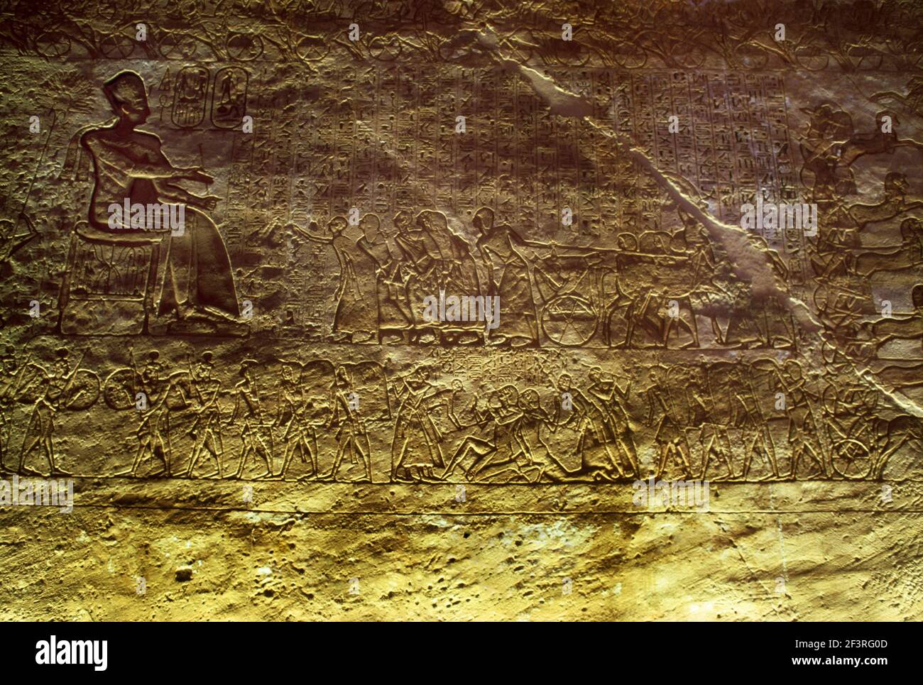 Abu Simbel Egypt Great Temple Temple of Ra-Harakhte Interior Reliefs ...