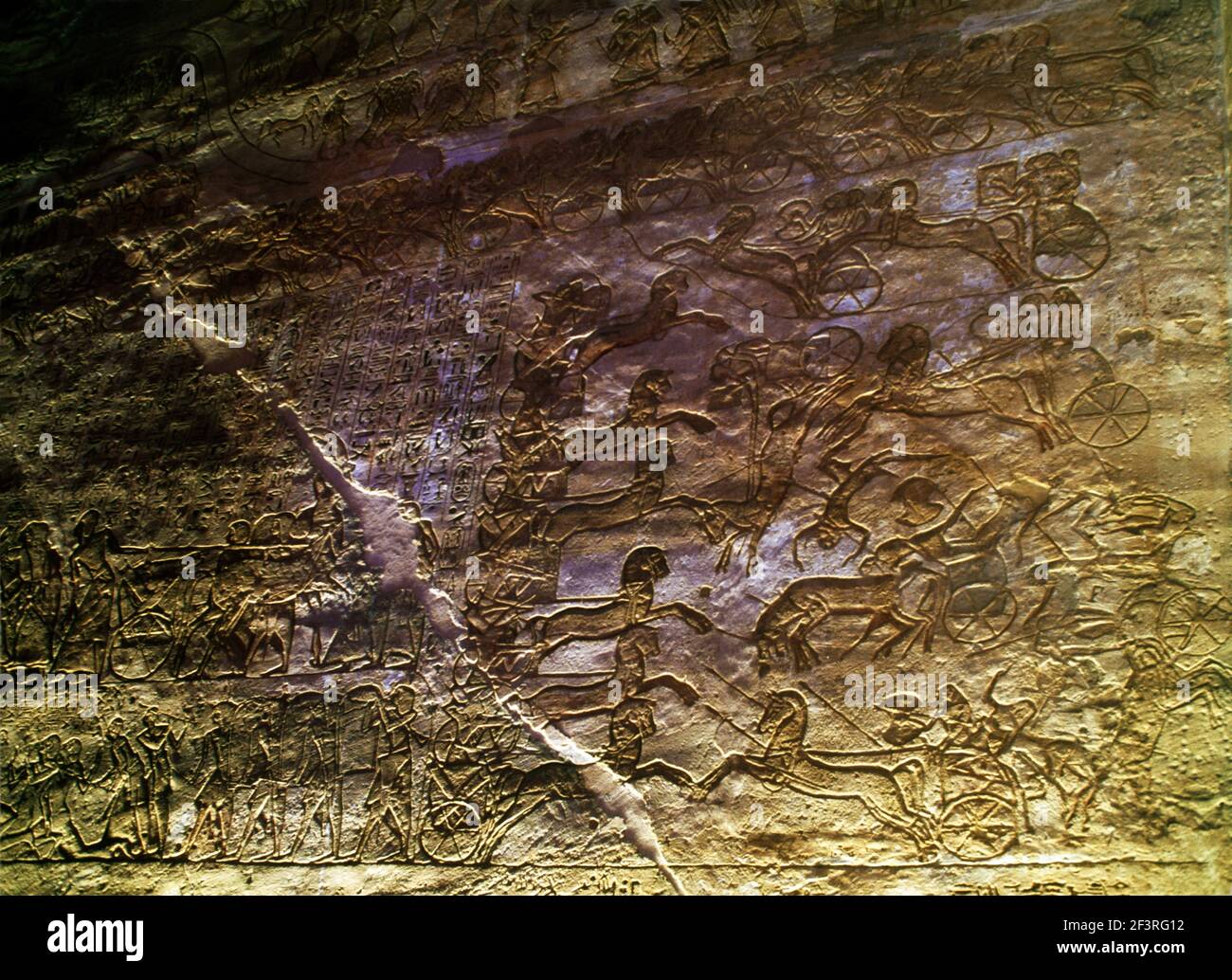 Abu Simbel Egypt Great Temple Temple of Ra-Harakhte Interior Reliefs ...