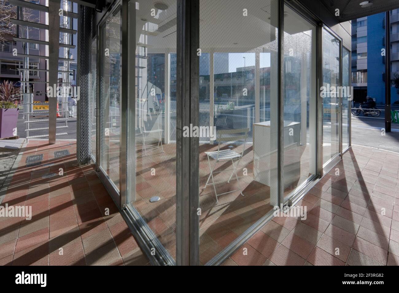 Y BUILDING, Office building, View of the 1st floor office from the west ...