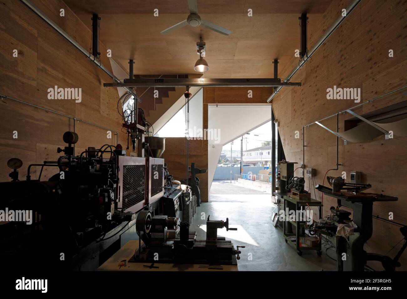 FUKUSHIMA MODEL FACTORY, Factory, Interior of the main work space on ...