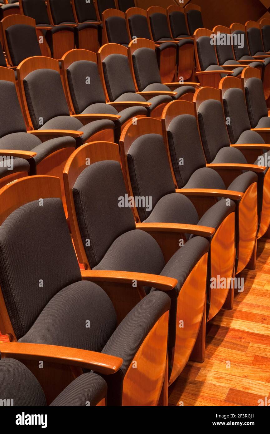 YAMAHA GINZA, Store, concert hall, music studio, Close-up of the chairs ...