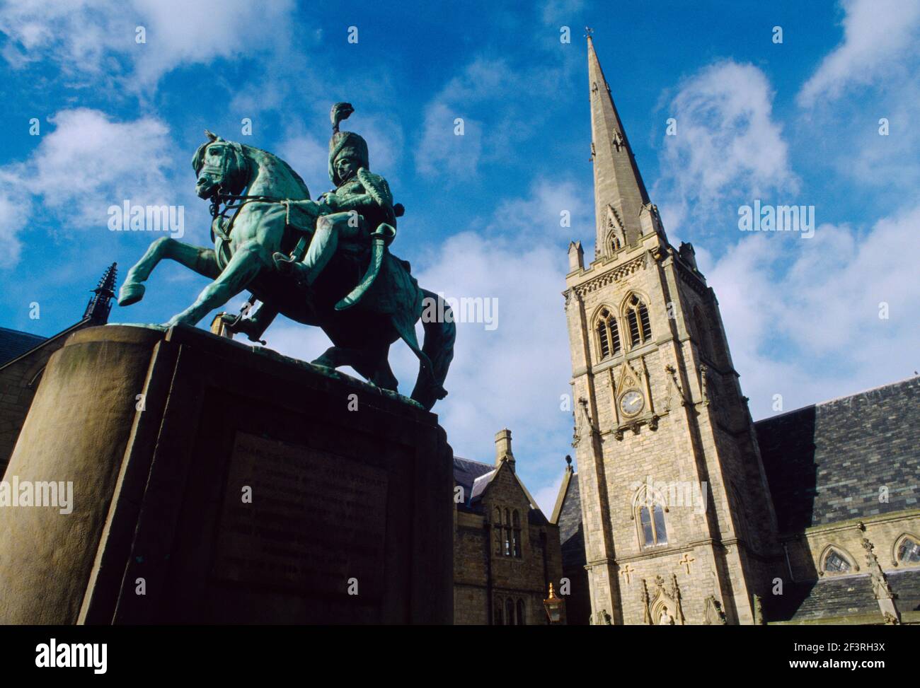 Durham England St Nicholas Church & Statue of Charles William Vane ...
