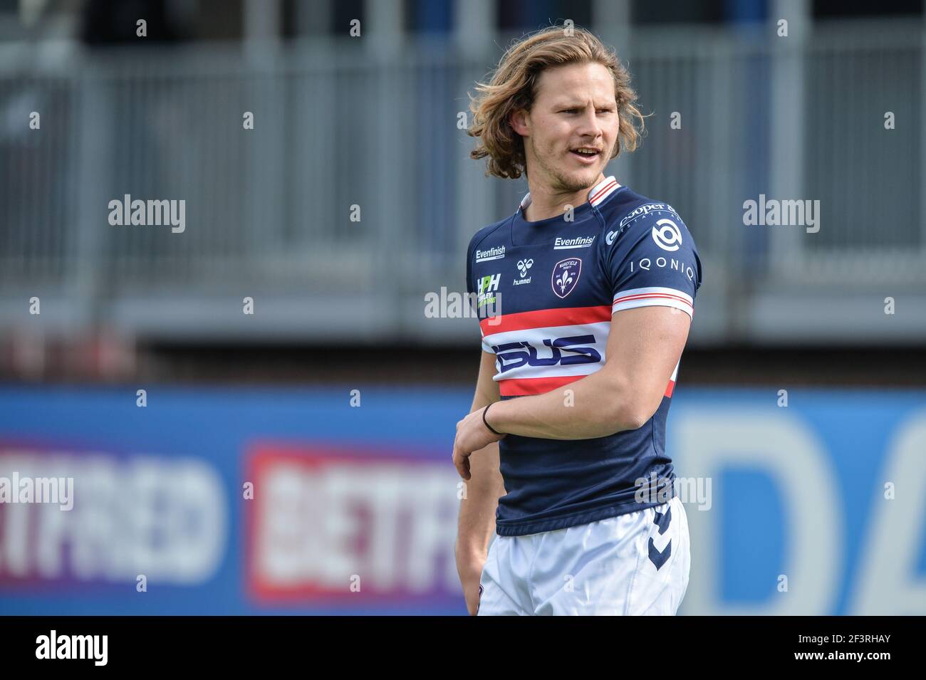 Wakefield Trinity's Jacob Miller during the warm up Stock Photo - Alamy