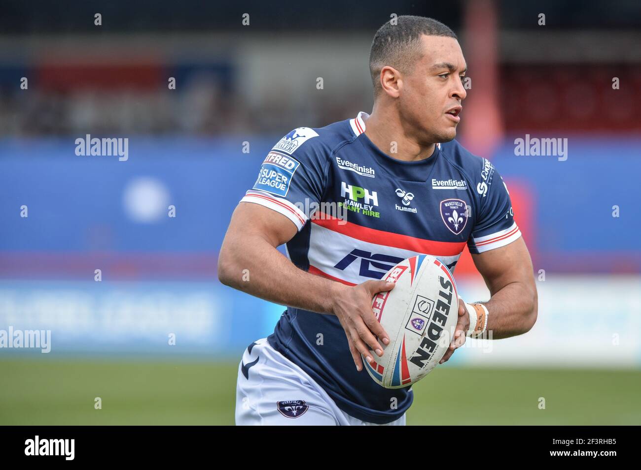 Wakefield Trinity's Reece Lyne in action during the game Stock Photo ...