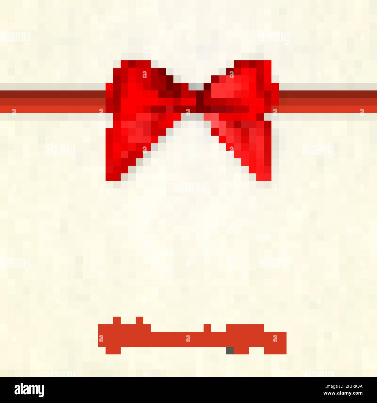 Greeting card with red bow Stock Vector Image & Art - Alamy