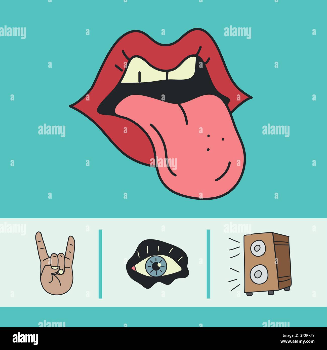 Four emblems Stock Vector Images - Alamy