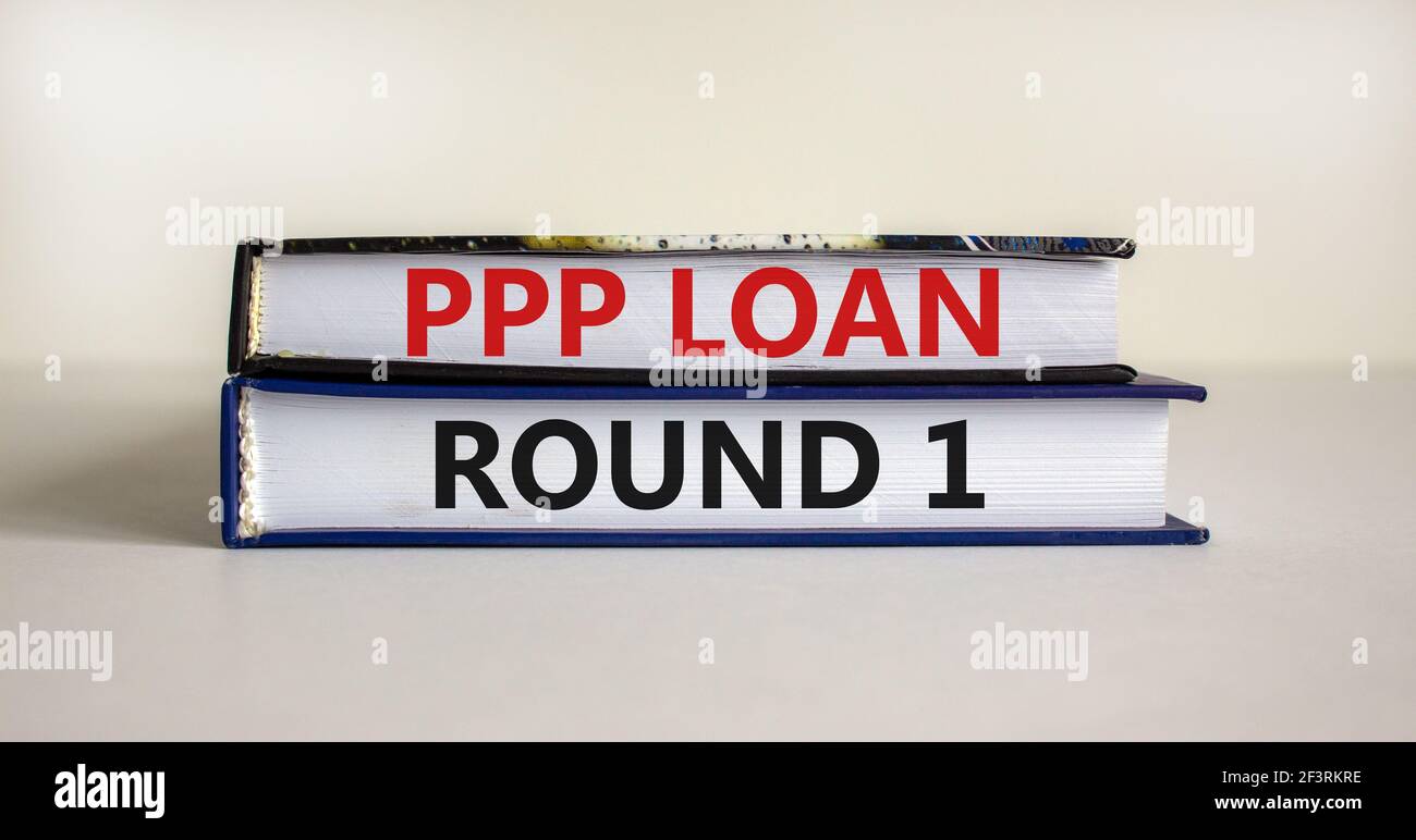 PPP, paycheck protection program loan round 1 symbol. Concept words PPP ...