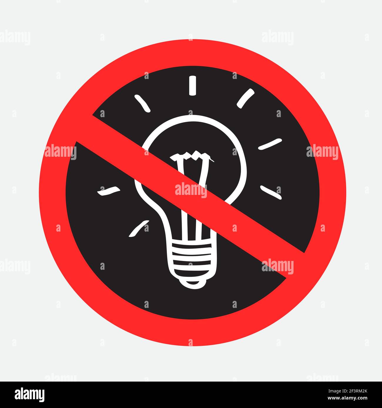 do not turn on the light sticker Stock Vector Image & Art - Alamy