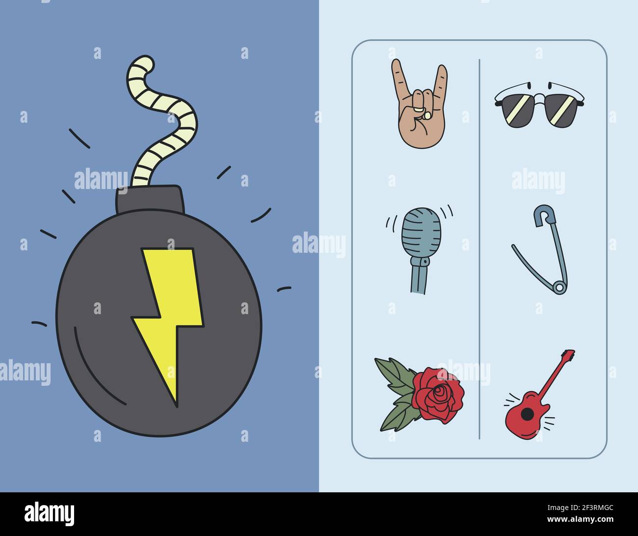 Rock patches Stock Vector Images - Alamy