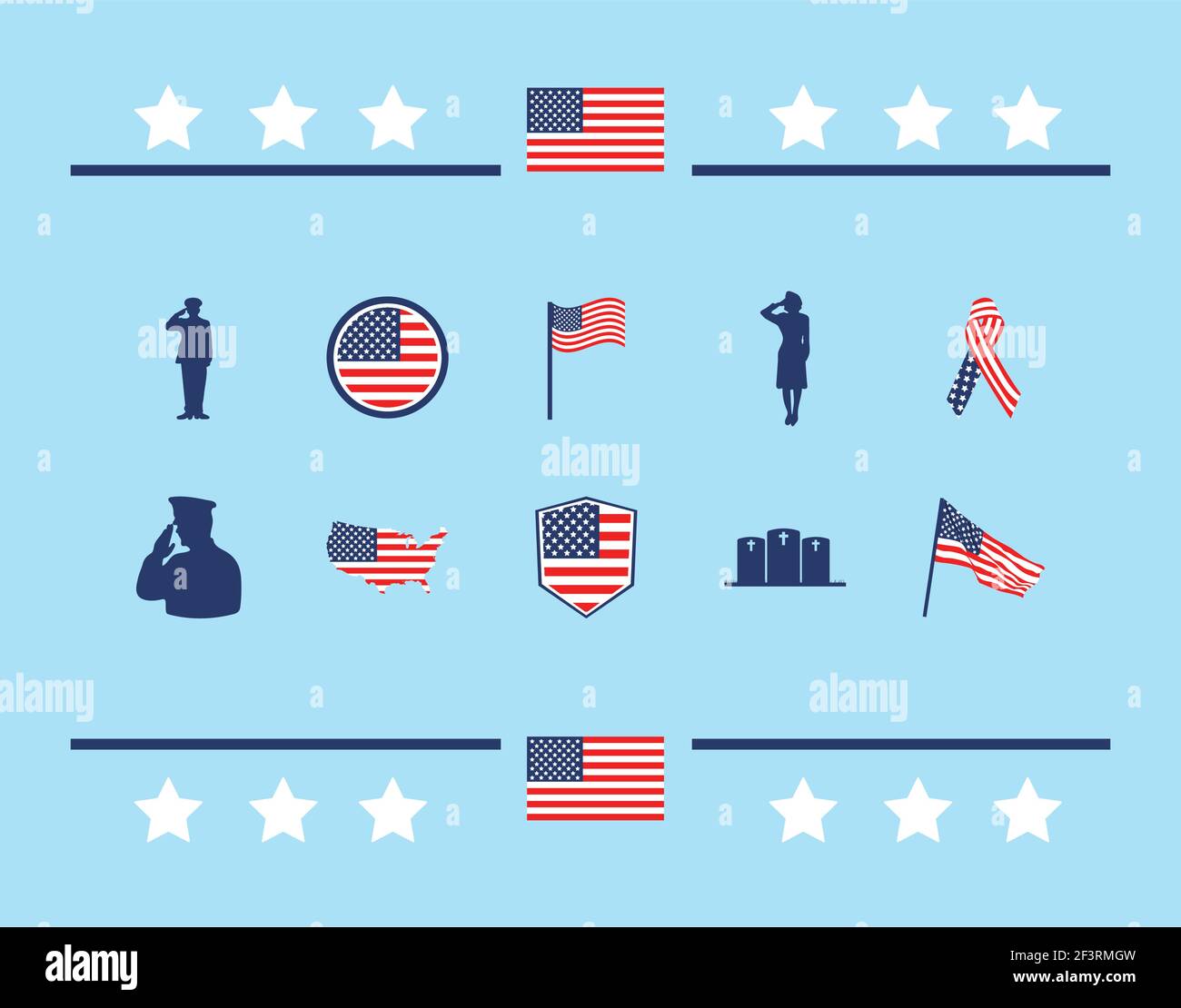 ten memorial icons Stock Vector Image & Art - Alamy