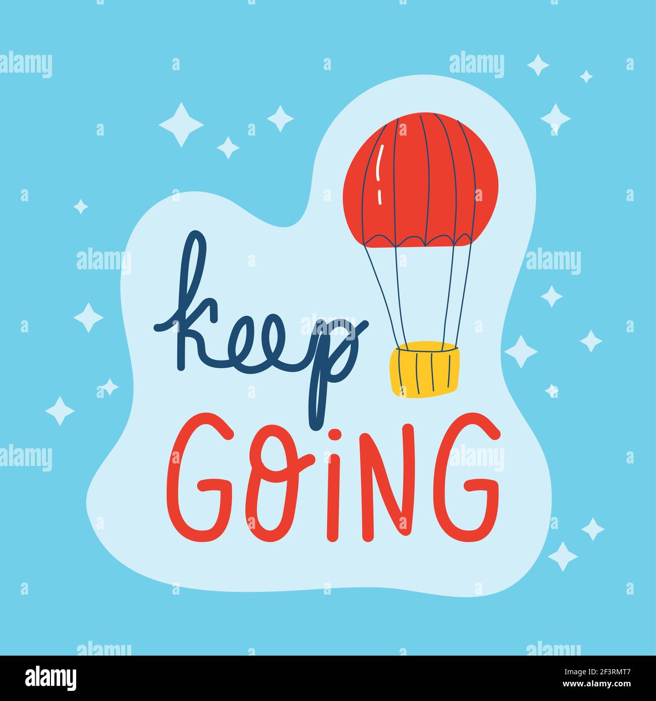 keep going lettering Stock Vector Image & Art - Alamy