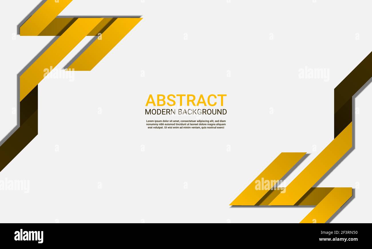 Abstract modern background with yellow stripes. Vector illustration ...