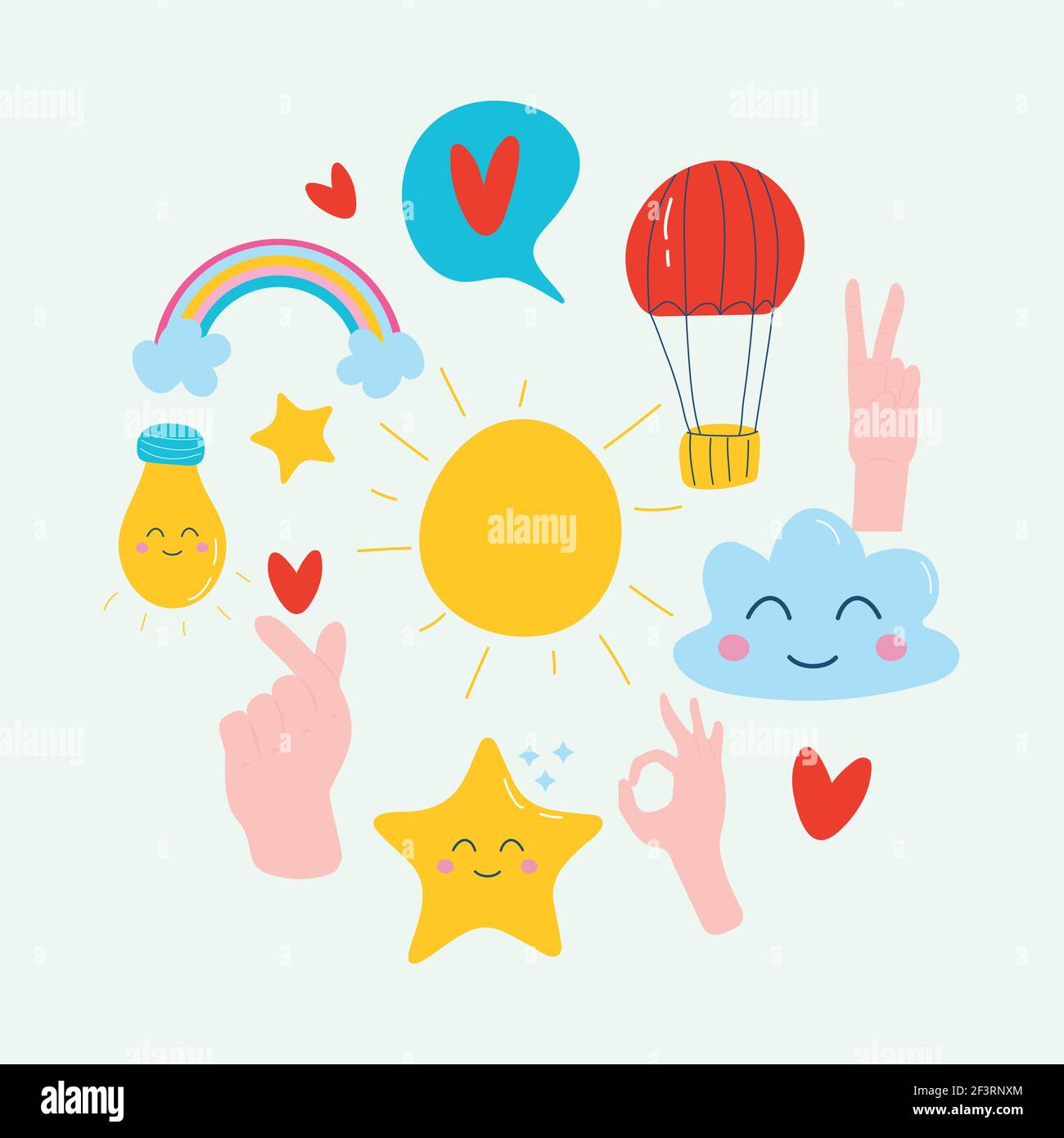 believe icons around Stock Vector Image & Art - Alamy