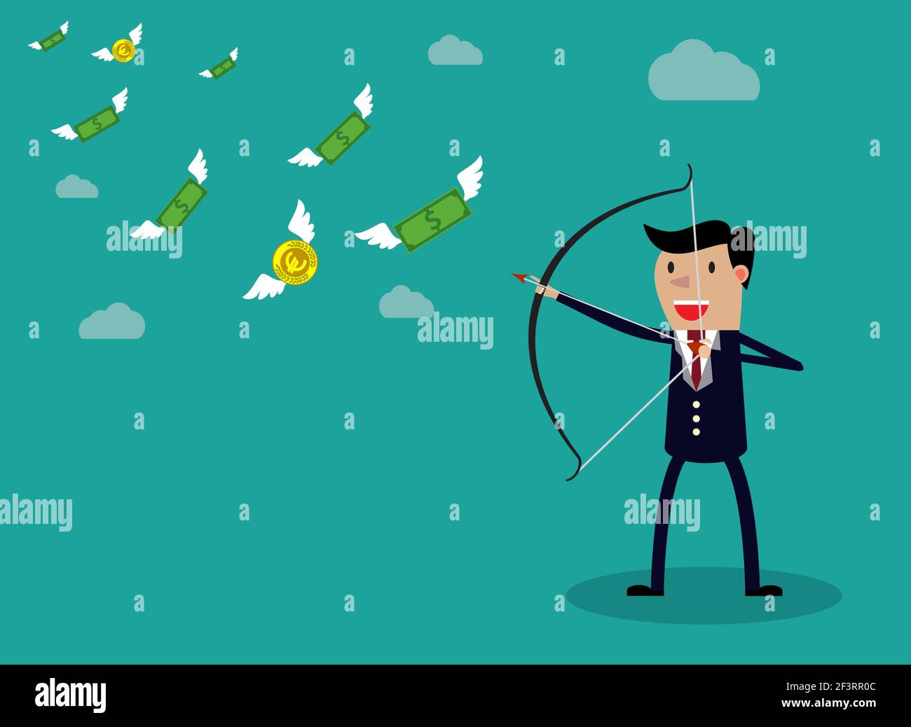 Money with a bow Stock Vector Images - Alamy