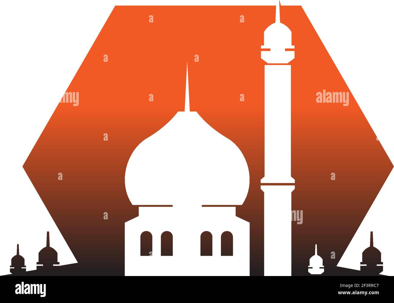 Islamic logo, Mosque icon design vector template illustration Stock ...
