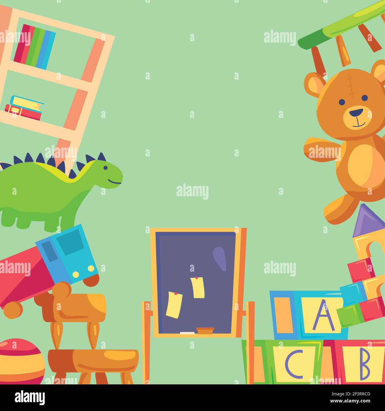 nursery icons frame Stock Vector Image & Art - Alamy