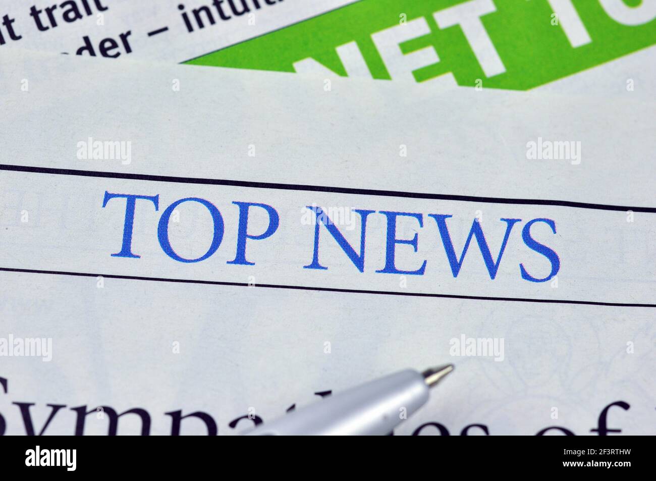 Newspaper photo with caption hi-res stock photography and images - Alamy