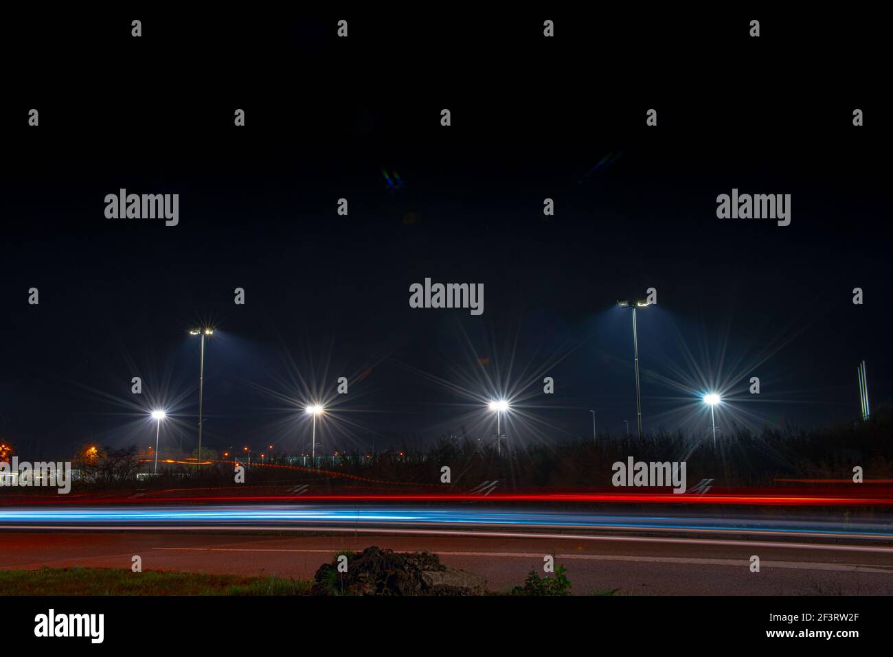 Floodlights night stadium hi-res stock photography and images - Alamy