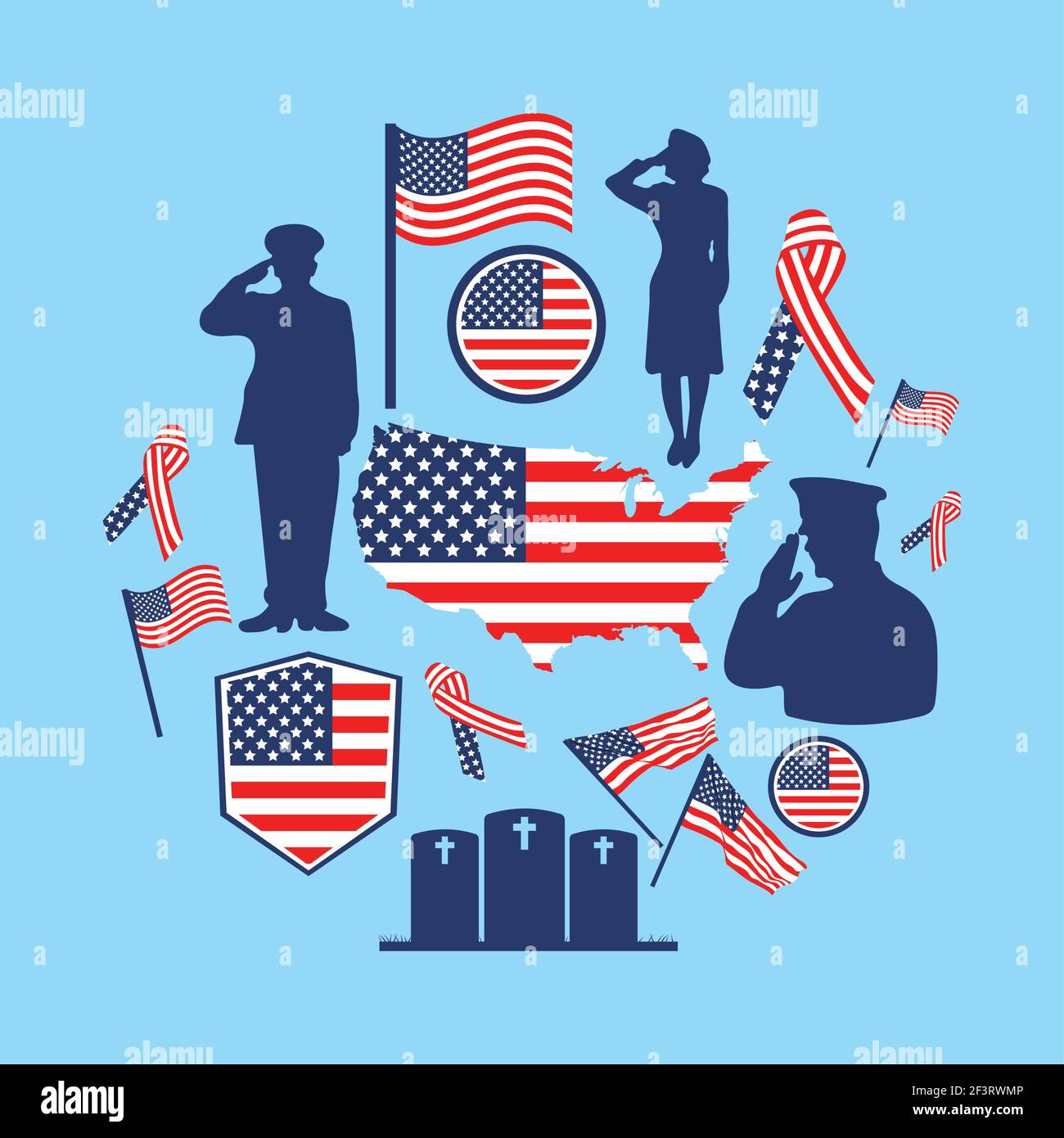 memorial icons around Stock Vector Image & Art - Alamy