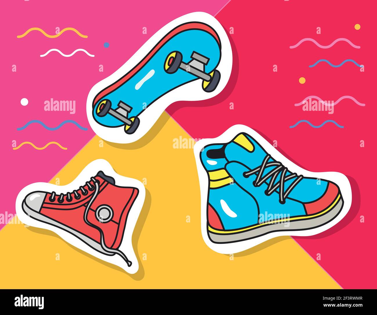 three 80s patches Stock Vector Image & Art - Alamy