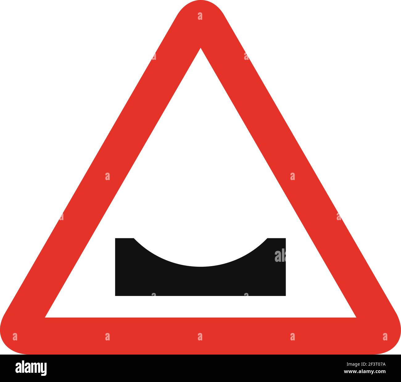 Dip in the road Stock Vector Images - Alamy