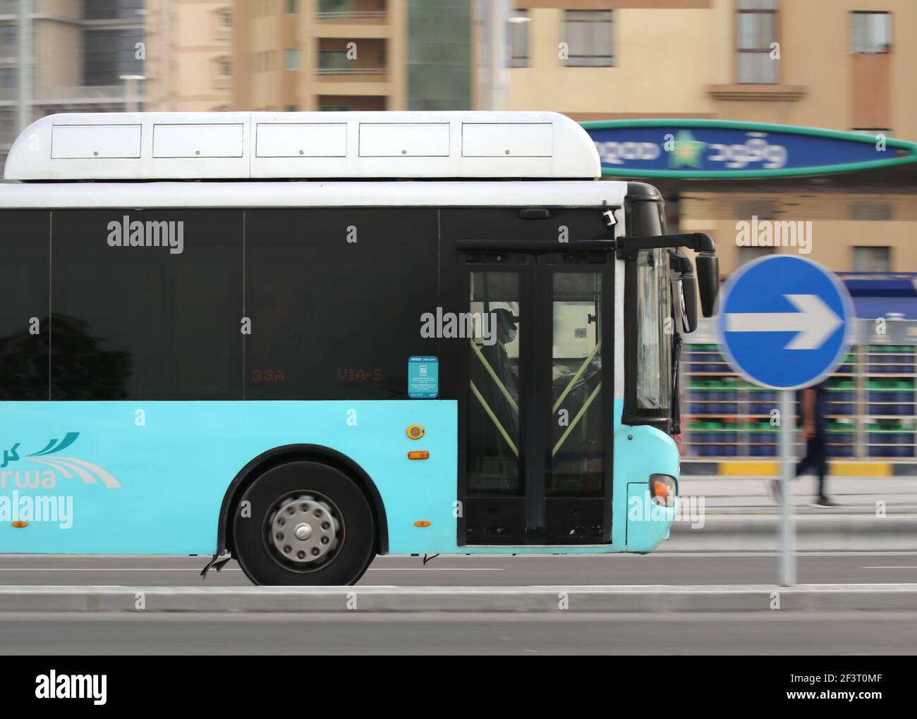 A view of Public Transportation Bus which connects all the major ...