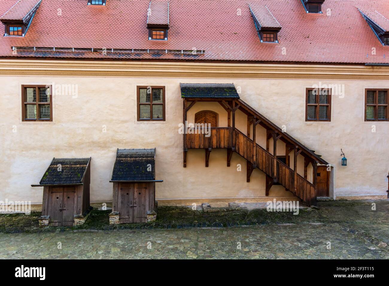 Medieval wooden castle hi-res stock photography and images - Alamy