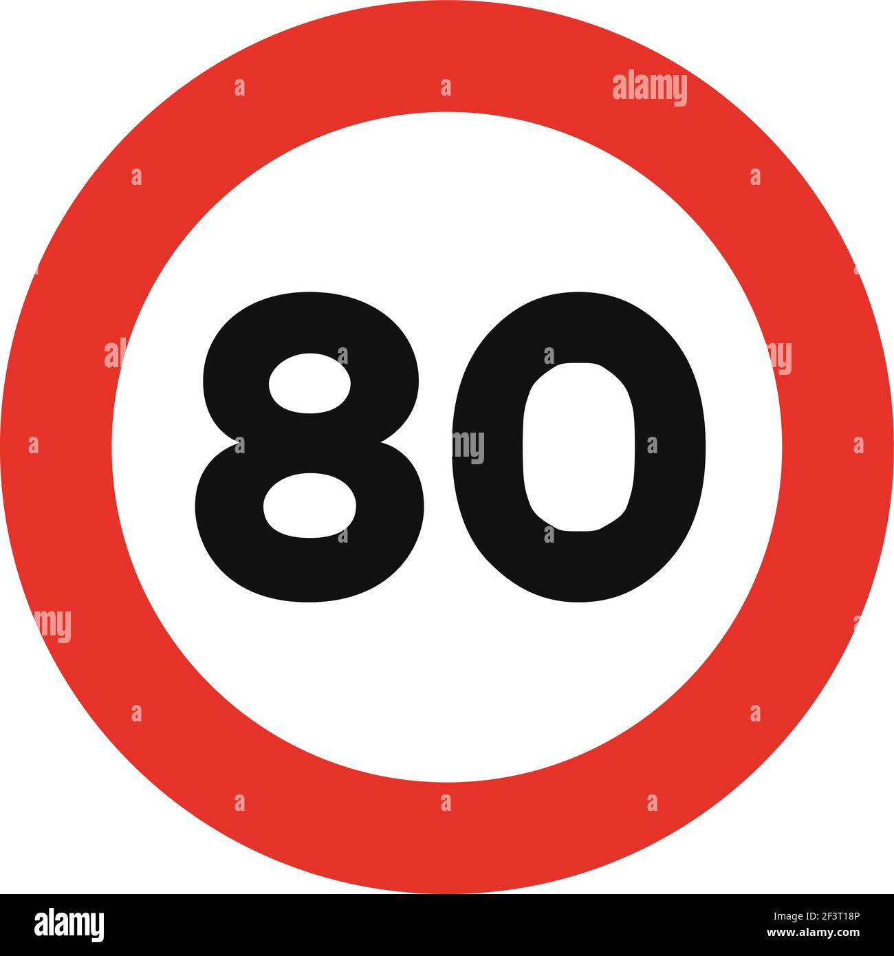 Rounded traffic signal in white and red, isolated on white background ...