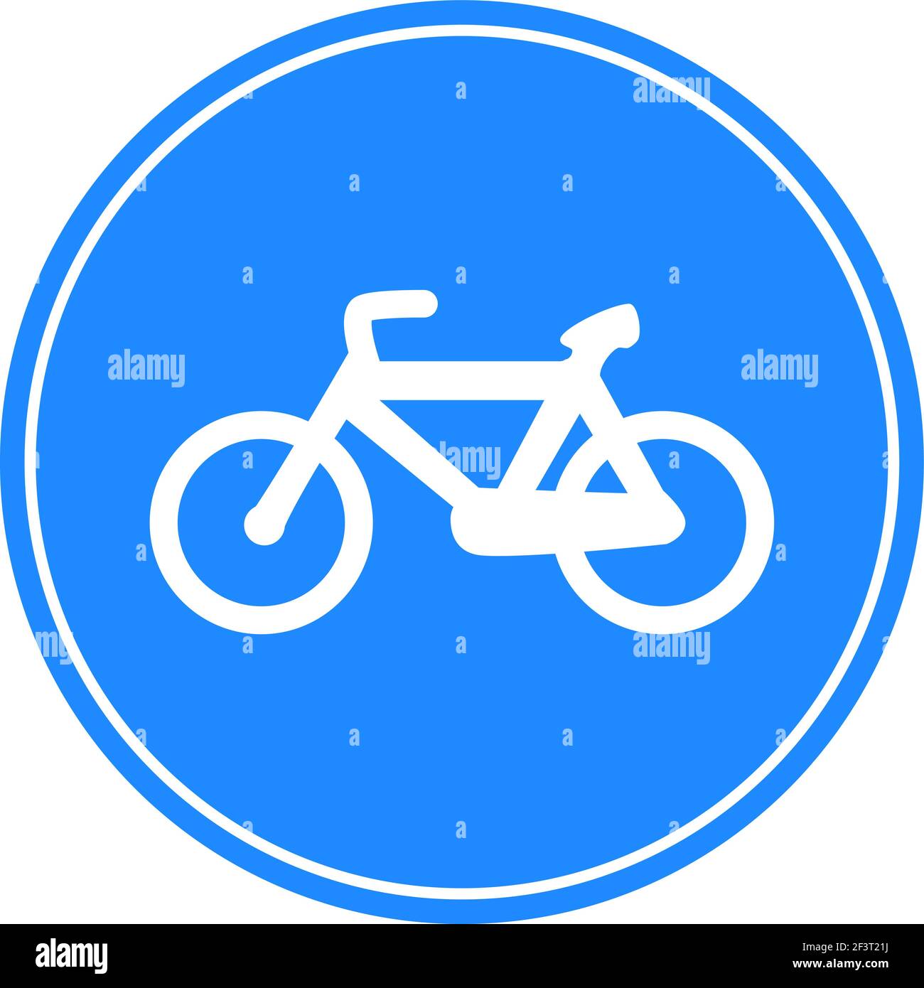 Cycles traffic sign Stock Vector Images - Alamy