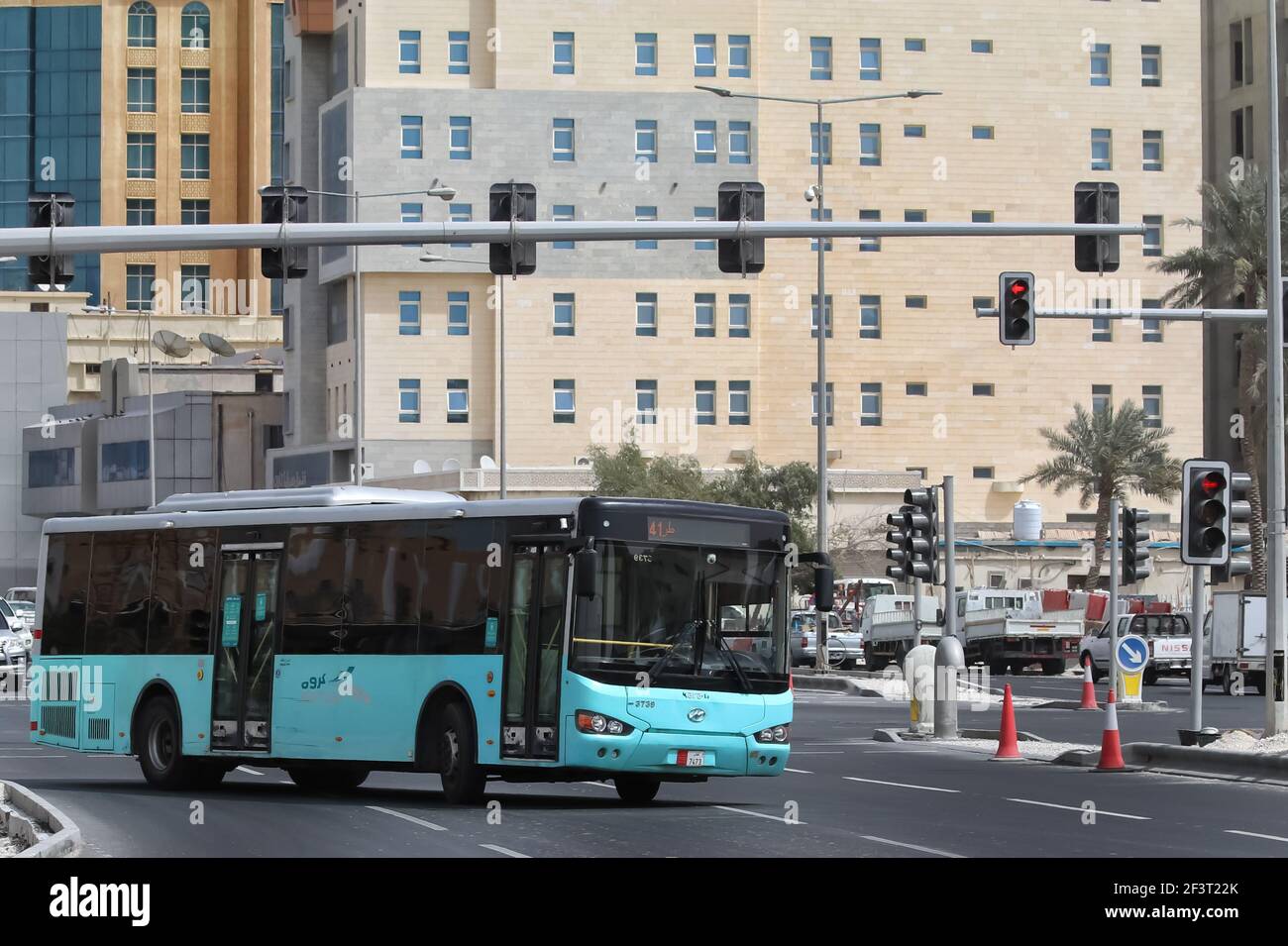 A view of Public Transportation Bus which connects all the major ...