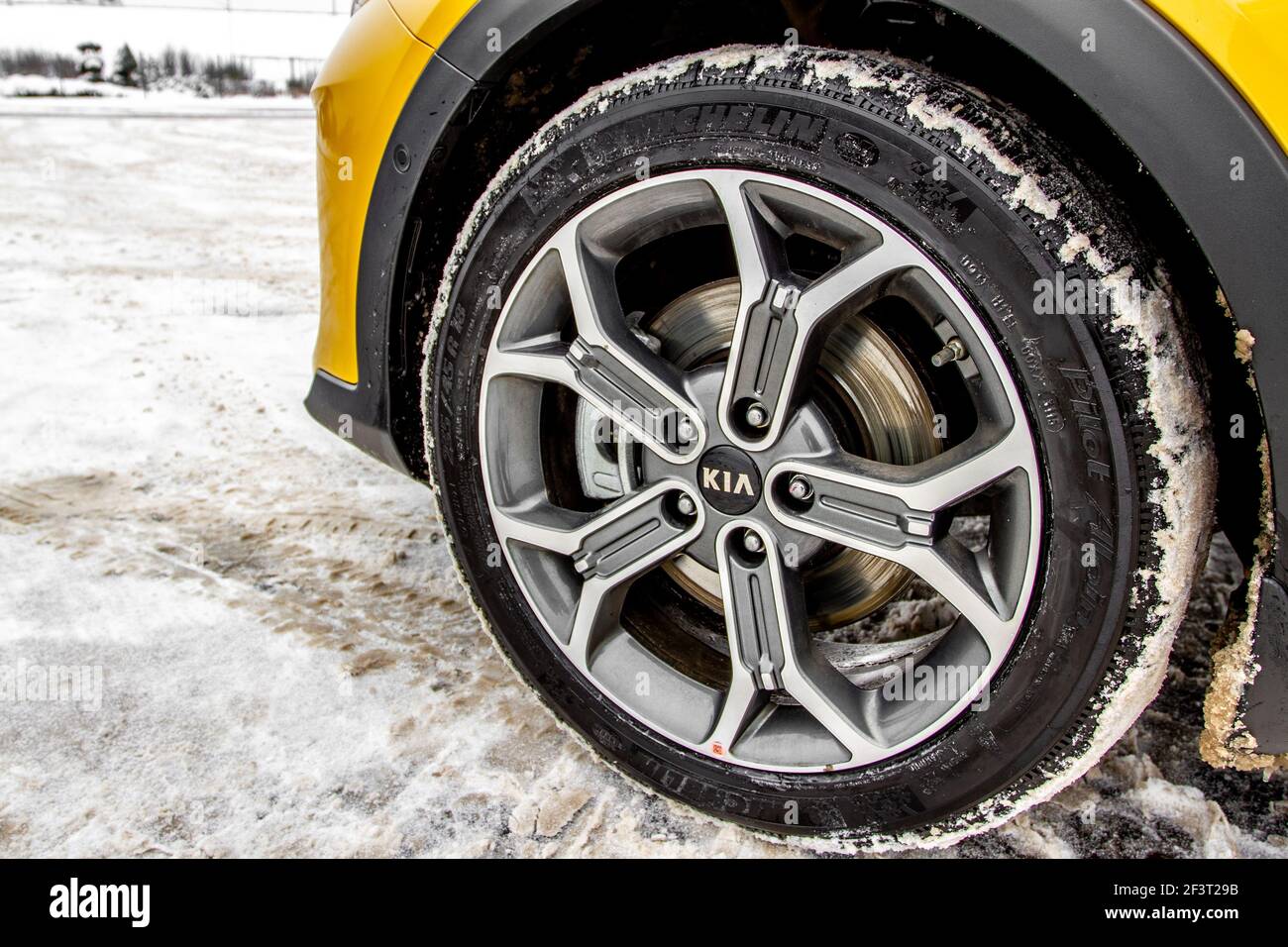 MOSCOW, RUSSIA - JANUARY 10, 2021 KIA XCeed. AWD Hatchback SUV. New KIA ...