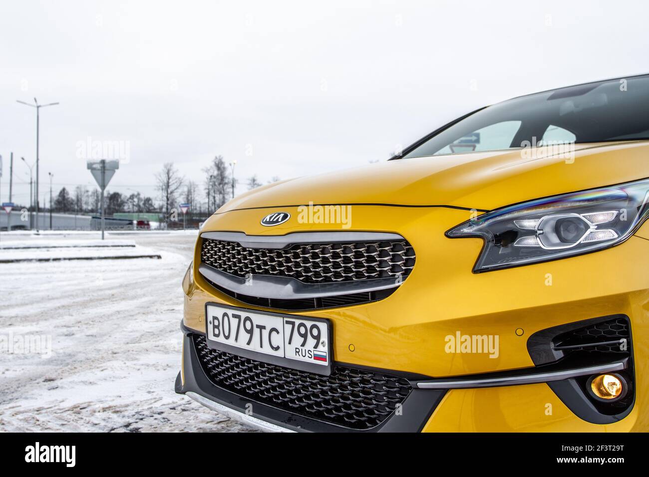 MOSCOW, RUSSIA - JANUARY 10, 2021 KIA XCeed. AWD Hatchback SUV. New KIA ...