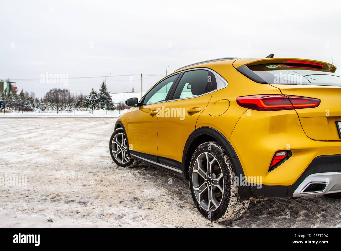 MOSCOW, RUSSIA - JANUARY 10, 2021 KIA XCeed. AWD Hatchback SUV. New KIA ...