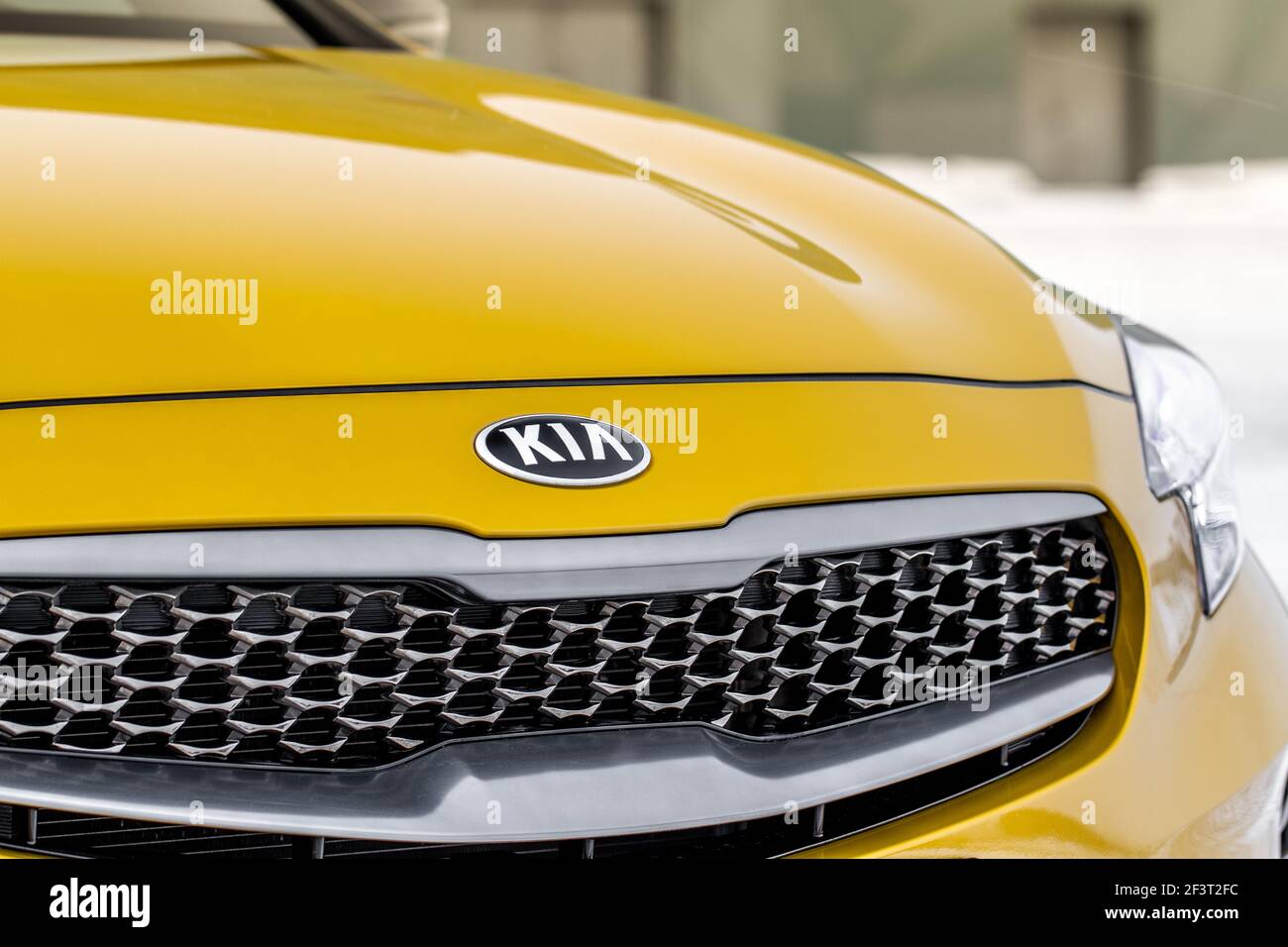 MOSCOW, RUSSIA - JANUARY 10, 2021 KIA XCeed. AWD Hatchback SUV. New KIA ...