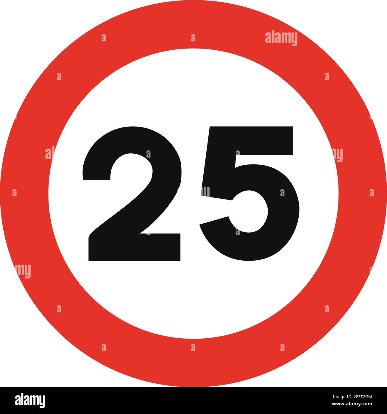 Rounded traffic signal in white and red, isolated on white background ...