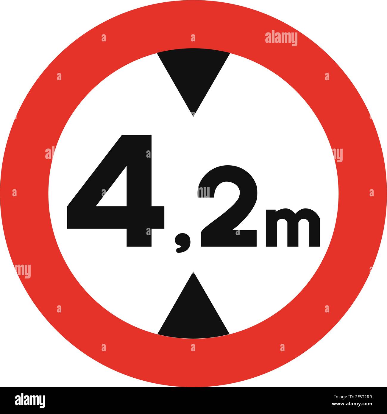 Rounded traffic signal in white and red, isolated on white background ...