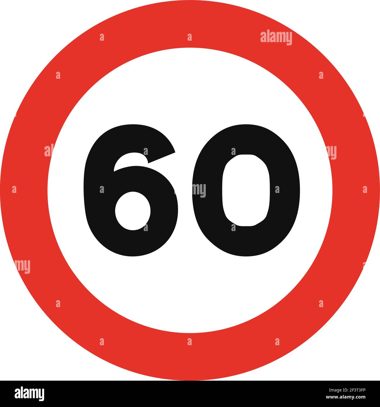 Rounded traffic signal in white and red, isolated on white background ...